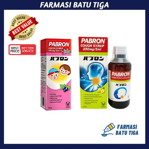 PABRON ADULT/ KIDS COUGH SYRUP 120ML | Shopee Malaysia
