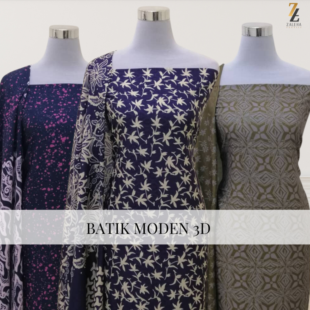 🔥SALE! !🔥MURAH!! BATIK MODEN 3D l KAIN PASANG l SIAP POTONG l BATIK ...