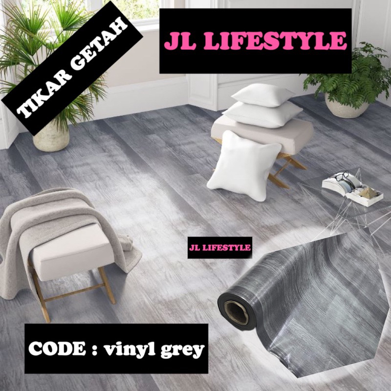 TIKAR GETAH VINYL GREY QUALITY BUATAN THAILAND 🇹🇭 1.53M/ 5' KAKI x 0 ...