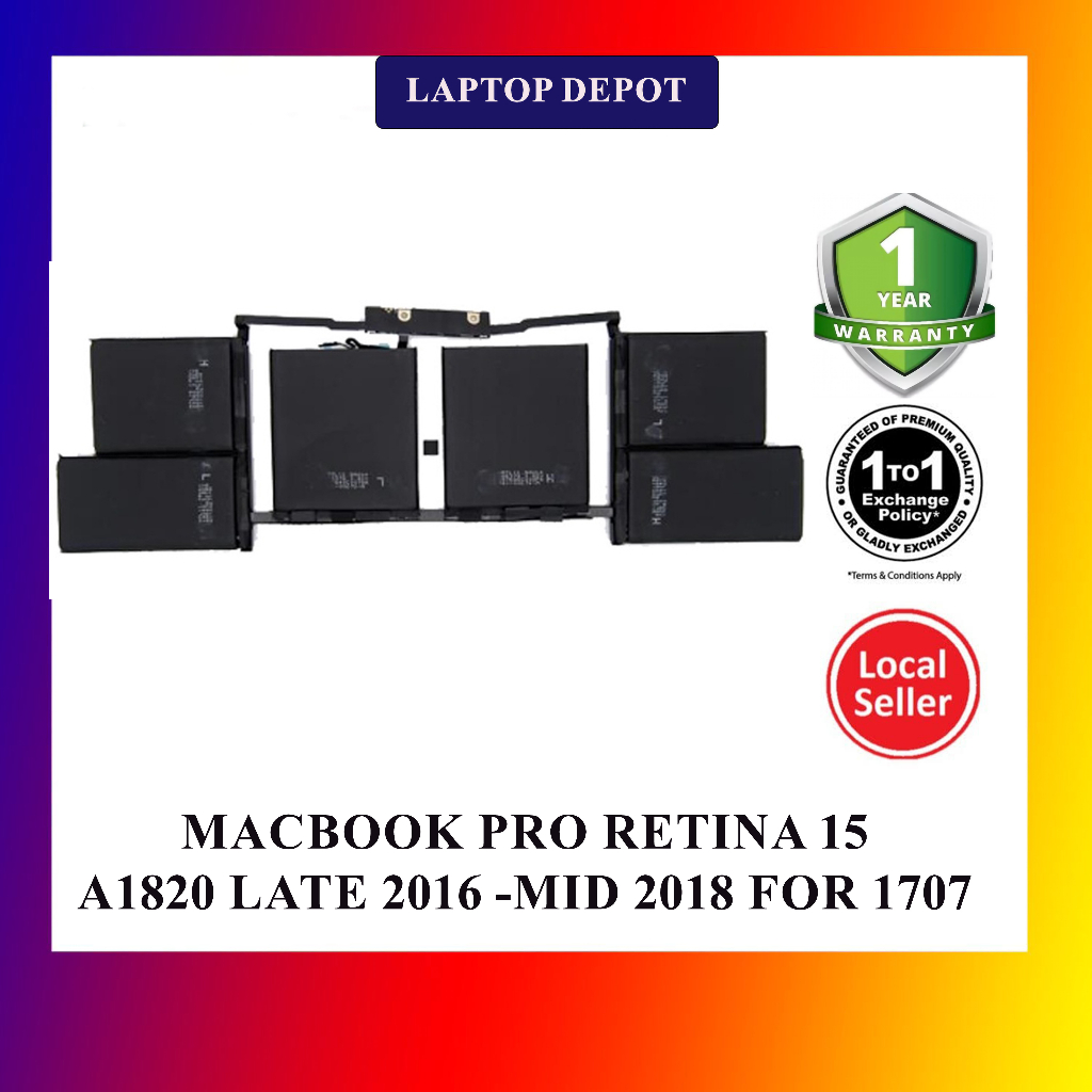 Macbok Pro Retina 15" A1820 Original Replacement Battery for A1707(Late ...