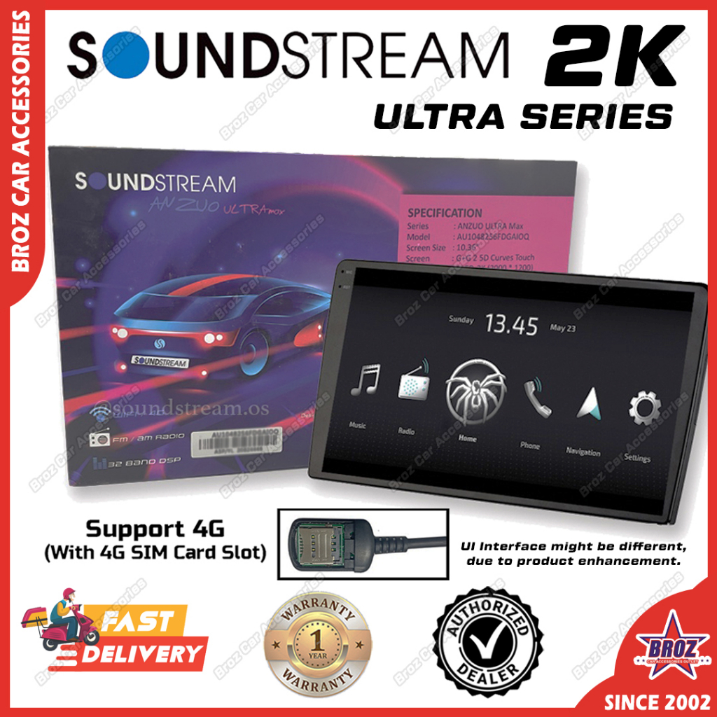 SOUNDSTREAM ULTRA 2K 360 Cam Supported Built In DSP 360 System Support ...