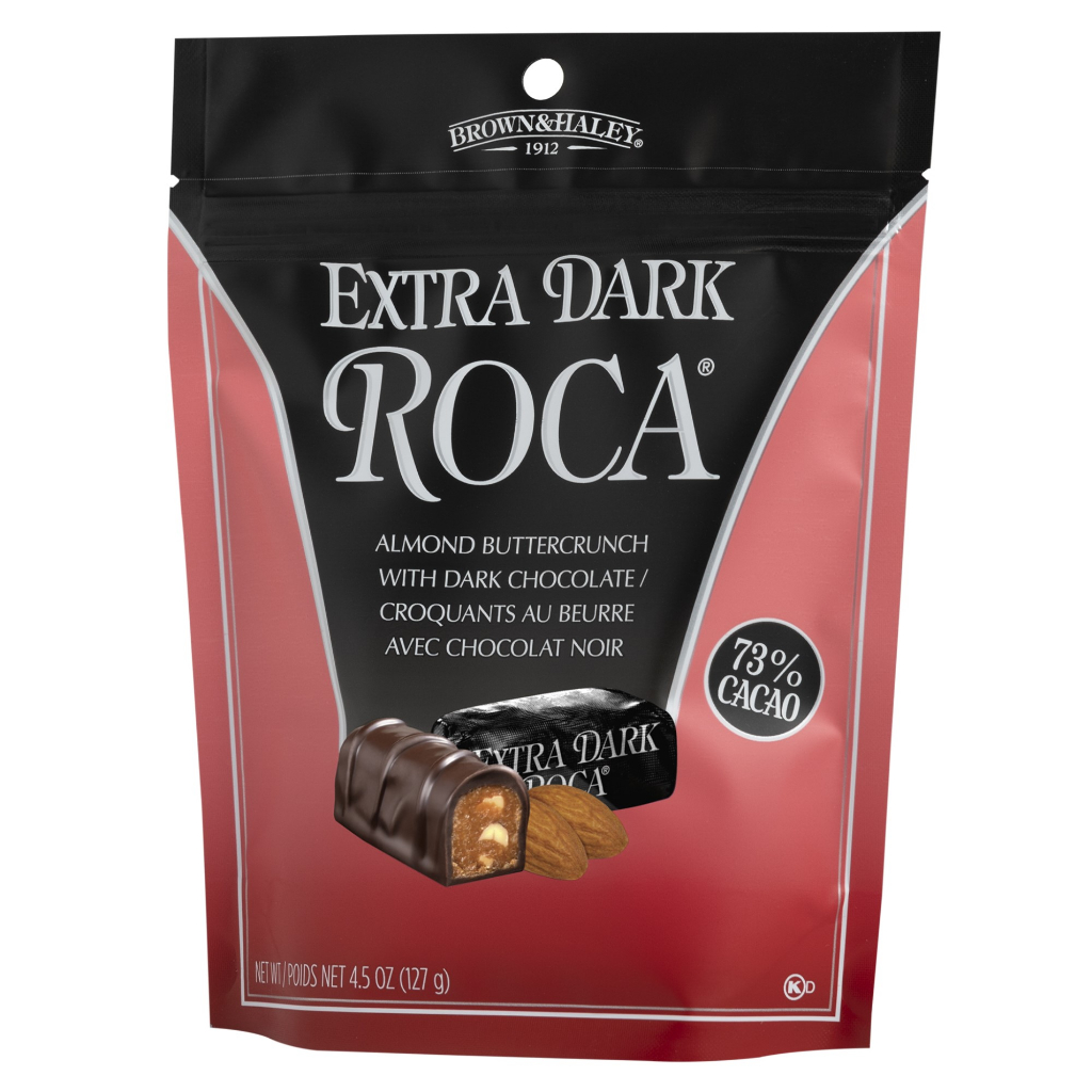 Brown & Haley Extra Dark Roca Almond Buttercrunch with Dark Chocolate ...