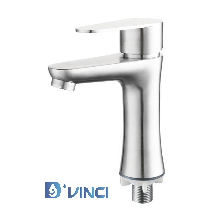 SUS304 Lever Type Heavy Duty Single Cold Tap Basin Tap Bathroom Tap ...