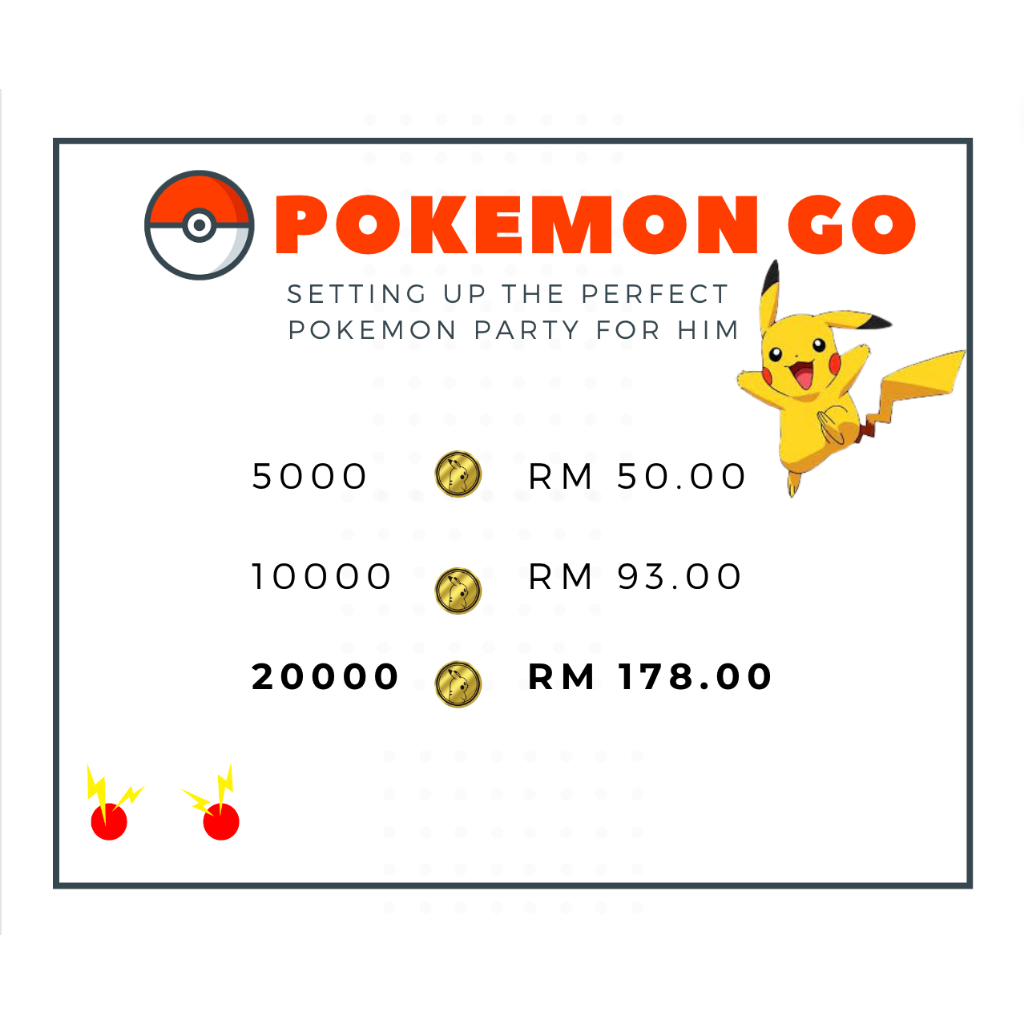 Pokemon Go Coins (Top Up) | Shopee Malaysia