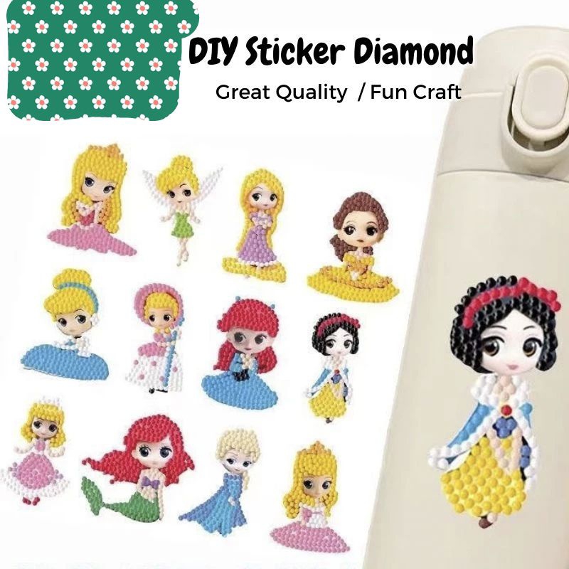 Diy Diamond Sticker Painting Simply art Craft for kids | Shopee Malaysia