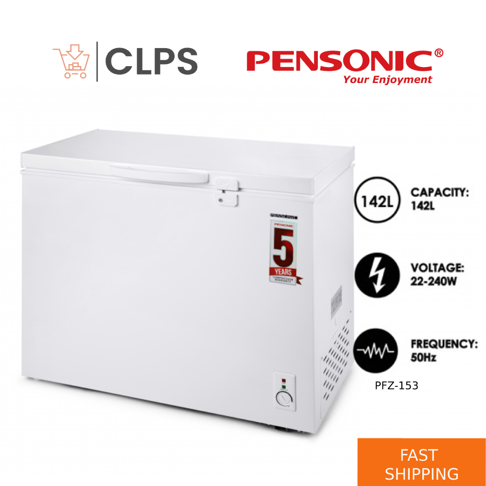 Pensonic 142L Chest Freezer Peti Beku PFZ-153 冷冻箱 PFZ153 | Shopee Malaysia