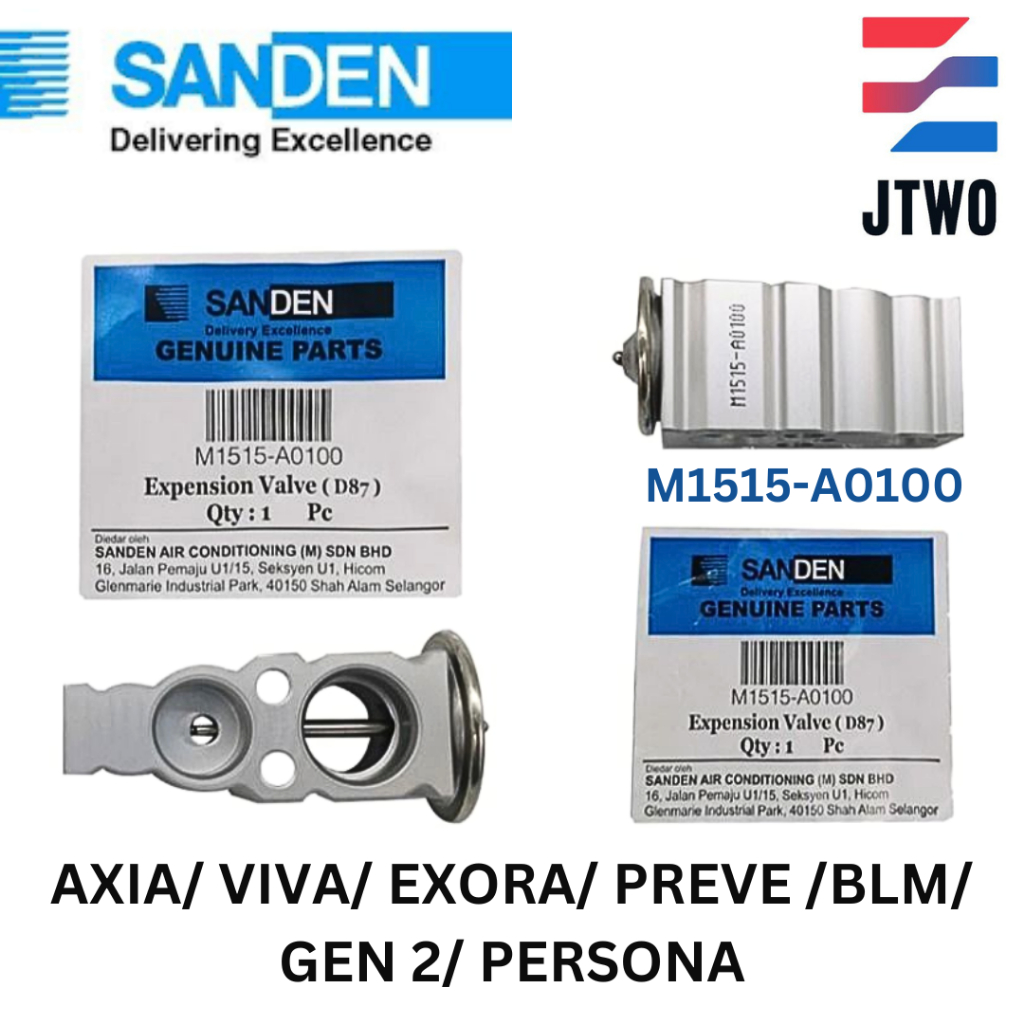 (ORIGINAL SANDEN) EXPANSION VALVE PERODUA AXIA / VIVA/ BLM / GEN 2 ...