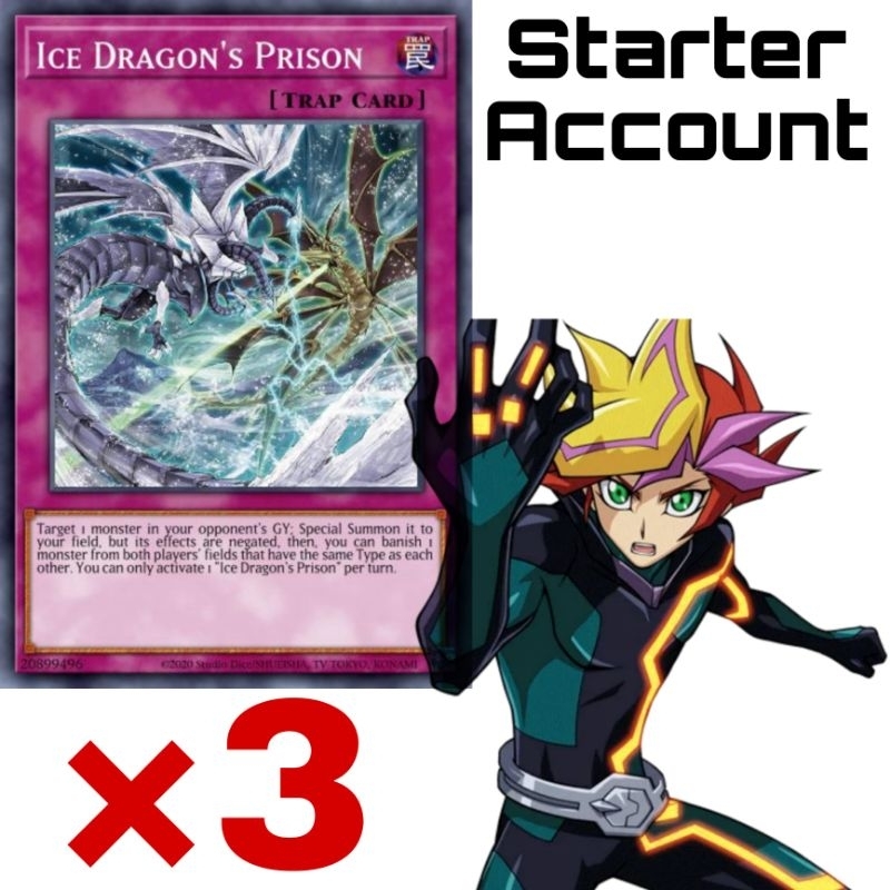 Yugioh Duel Links | Starter Account with 「Ice Dragon's Prison」×3 | Shopee Malaysia