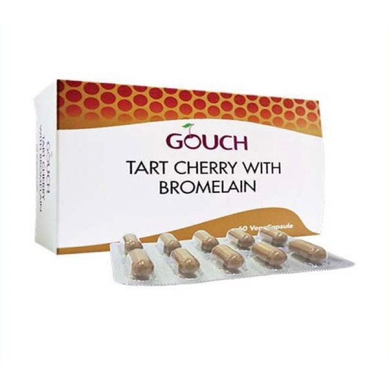 Gouch Tart Cherry with Bromelain 250mg Vegetable Capsule (10s x 6 ...
