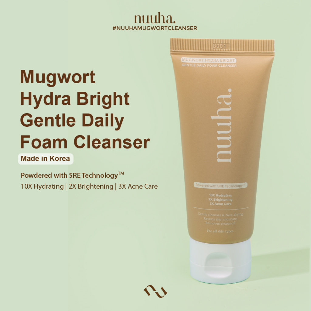 NUUHA BEAUTY Mugwort Hydra Bright Gentle Daily Foam Cleanser | Shopee ...