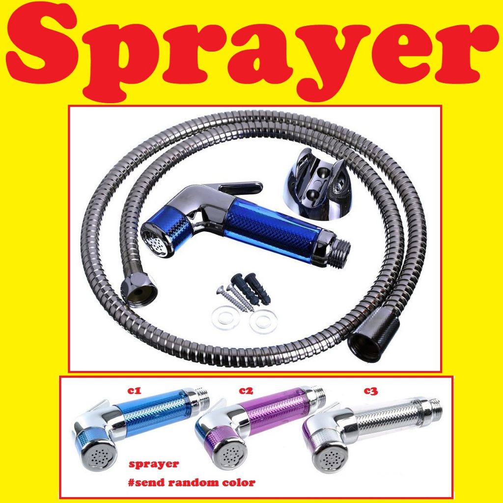 Toilet Bathroom Shower Head Spray Sprayer Water Pile Hose Pemancur ...