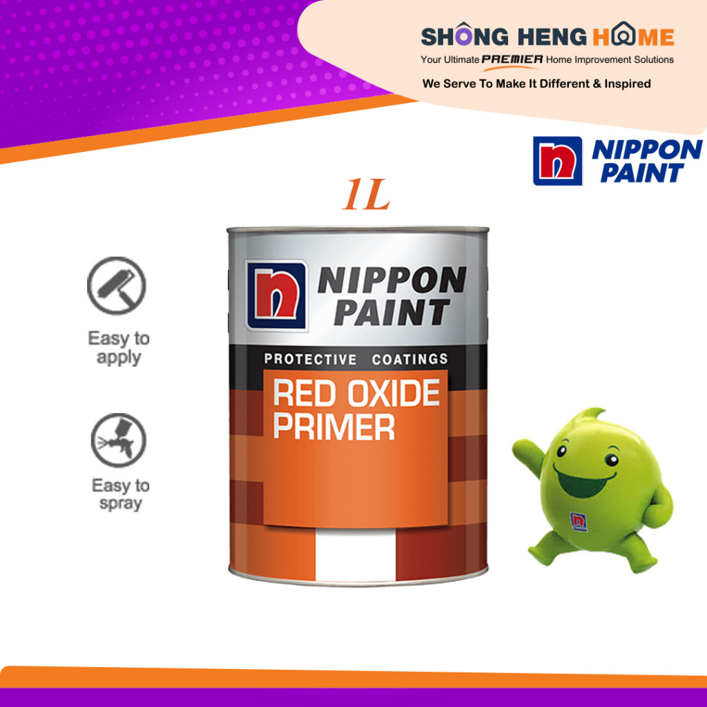 1L - Nippon Paint Red Oxide Primer | Shopee Malaysia