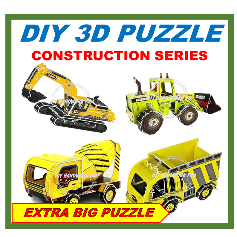 TRANSPORTTATION MARVELS 3D PUZZLE CONSTRUCTION TRANSPORT SERIES EASY ...