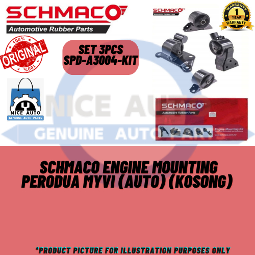 PERODUA MYVI 1.0 / 1.3 (MANUAL/AUTO) ENGINE MOUNTING KIT (SET) -SCHMACO ...