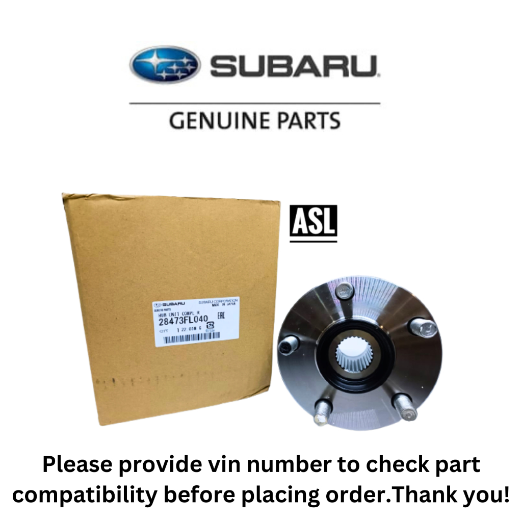 28473FL040 Genuine Subaru Rear Axle Hub Forester XV Wheel Bearing ...