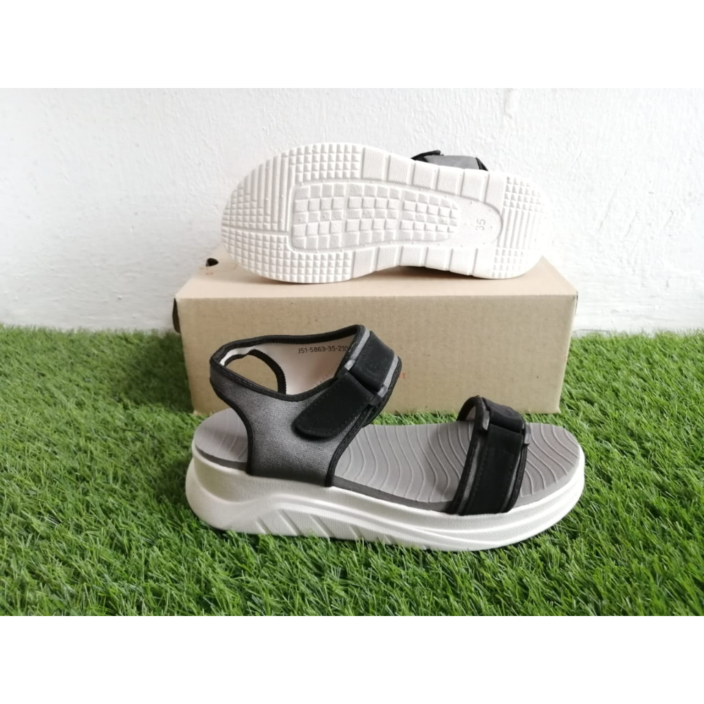 J5863 Premium Quality Original Casual Ladies Sandal Belakang Bertali ...