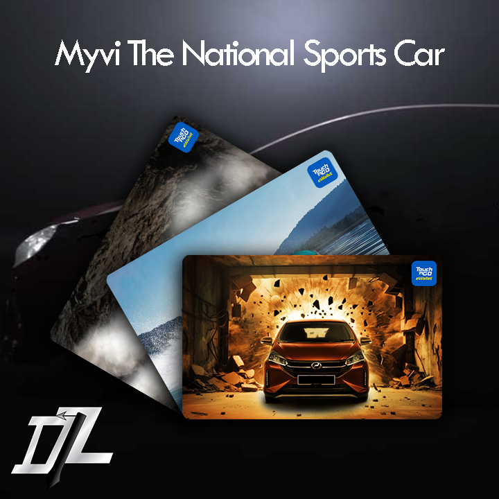 Myvi The National Sports Car Sticker - Touch 'n Go, TNG NFC Sticker ...