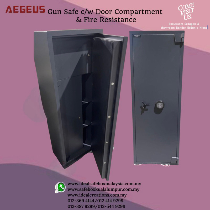 fire resistance Gun safe box Gun safe box peti simpan senjat api peti ...
