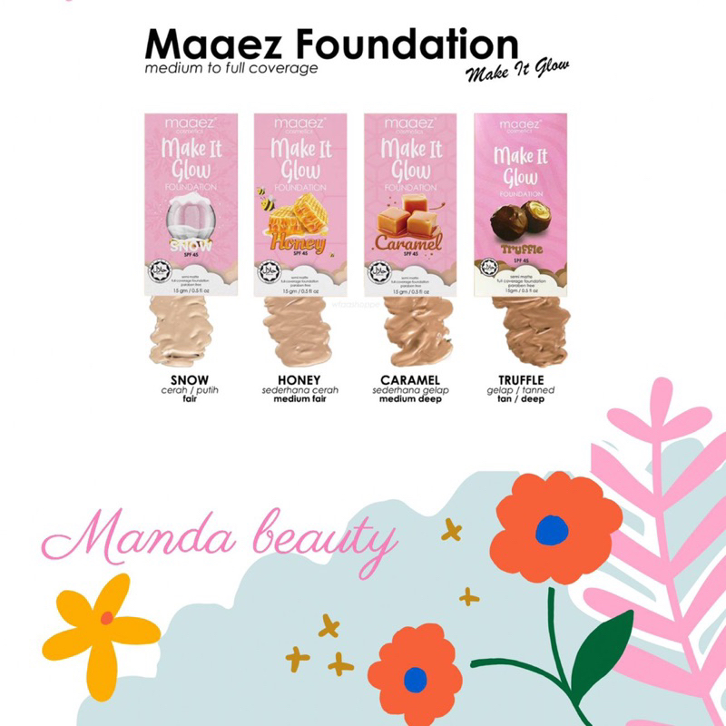 MAAEZ FOUNDATION LIQUID 15GM | Shopee Malaysia