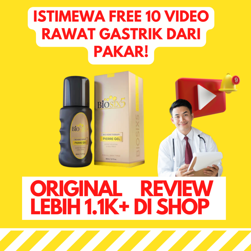 Biosix5 Gel Gastrik Gel Biosix 5 Gel ORIGINAL Penawar Gastrik, Gerd ...