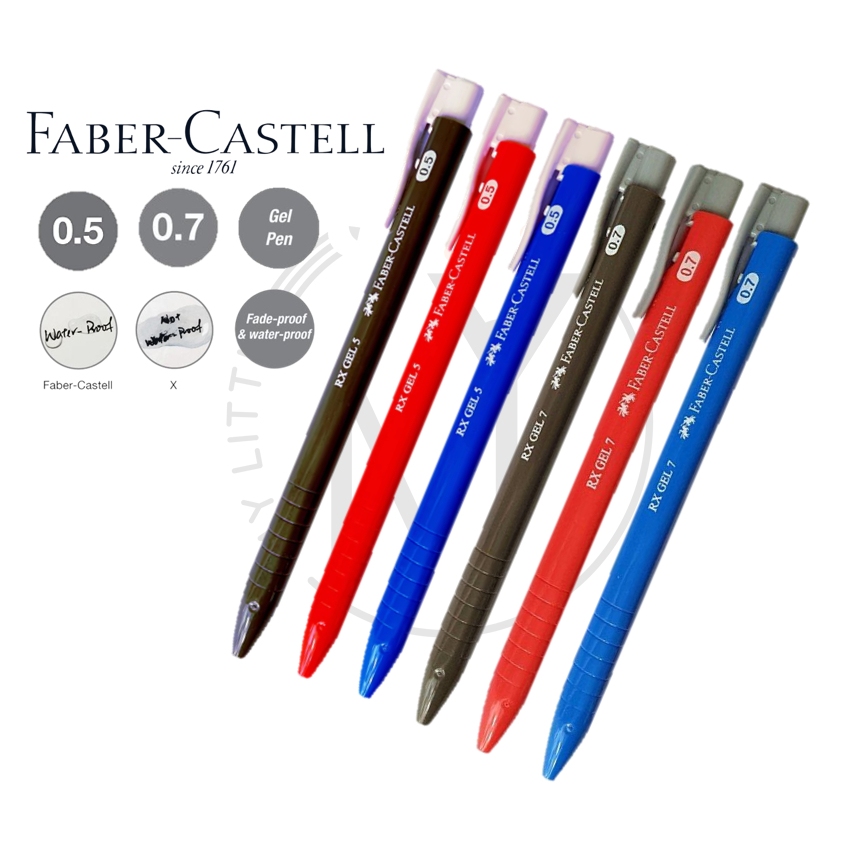 [PROMOTION] Faber Castell RX Gel 0.5mm 2499 (Black/Blue/Red) 中性笔（蓝/黑/红 ...