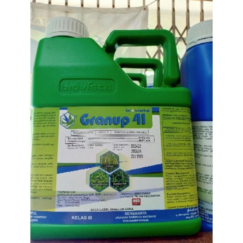4L Biovista Granup 41 Racun Rumput & Glyphosate-Isopropylammonium 41% ...