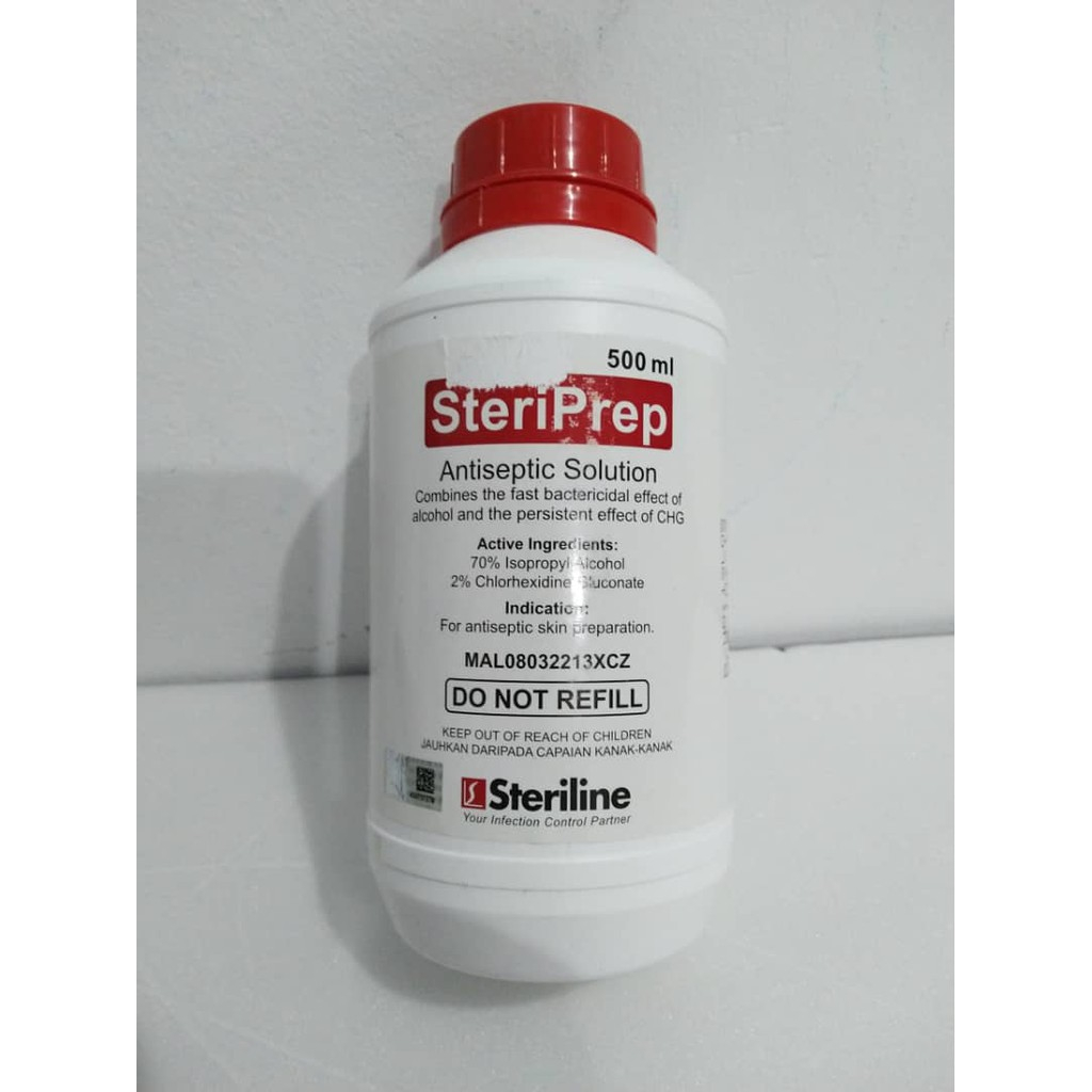 STERIPREP ANTISEPTIC SOLUTION 500ML/BOT | Shopee Malaysia
