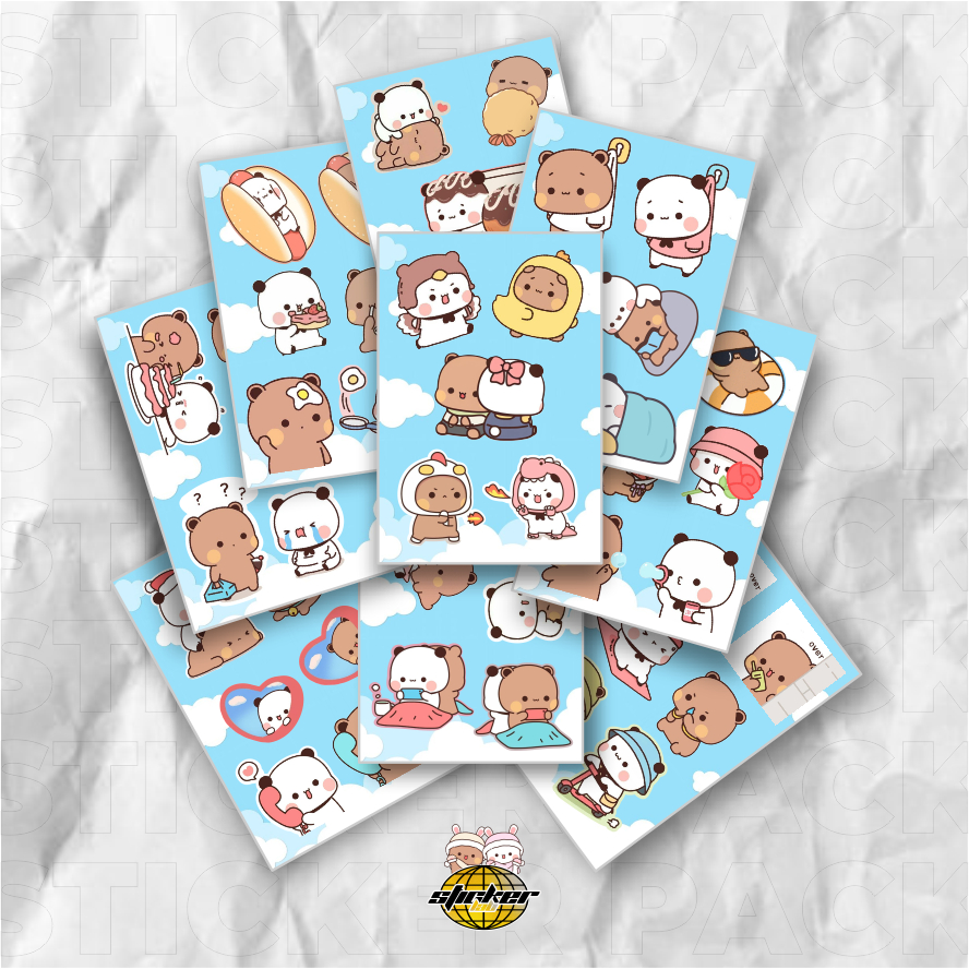 BUBU DUDU - 48pcs Cute Cartoon Sticker / Laptop Sticker / Decoration ...