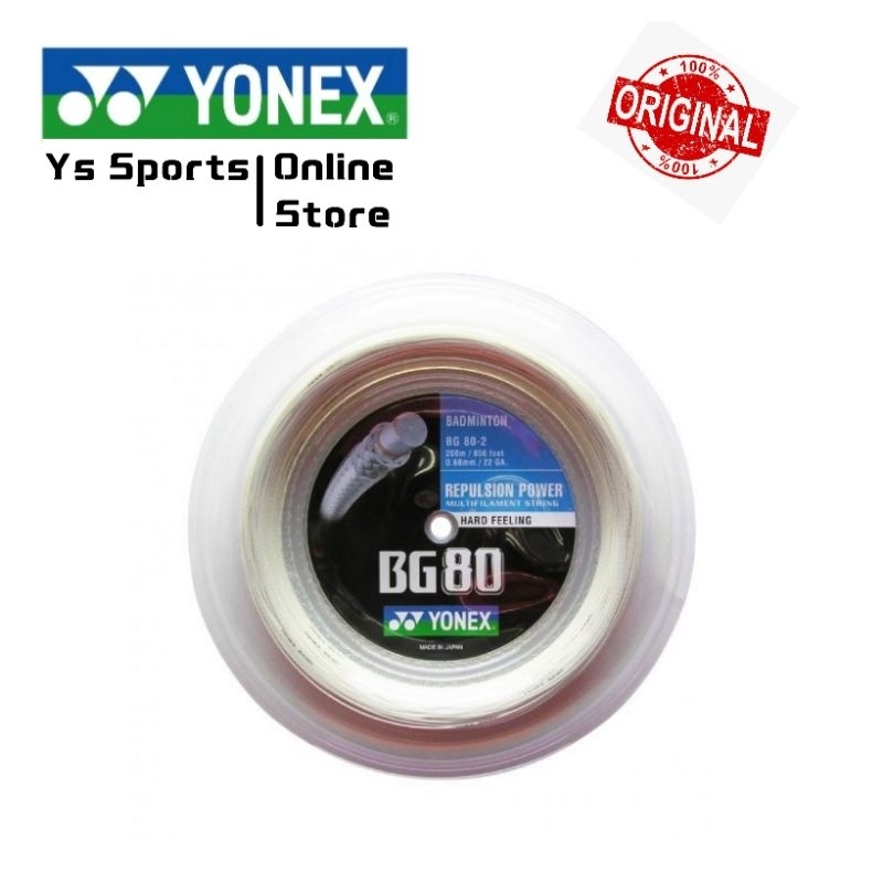 Yonex BG80-200m Badminton String (100% Original) | Shopee Malaysia