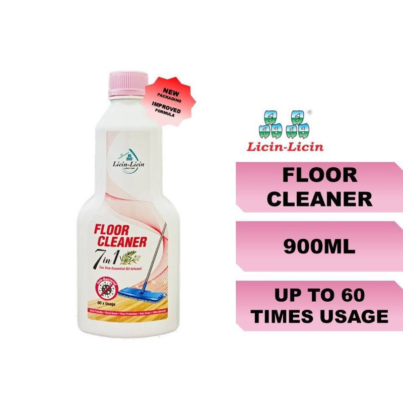 Licin-Licin Floor Cleaner 7 in 1 - Anti-Bacterial 900ml | Shopee Malaysia