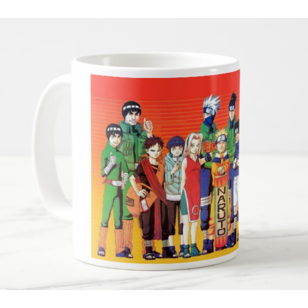 NARUTO MUG | WHITE MUG | KAKASHI | SASUKE | NEJI | HINATA | SAKURA ...