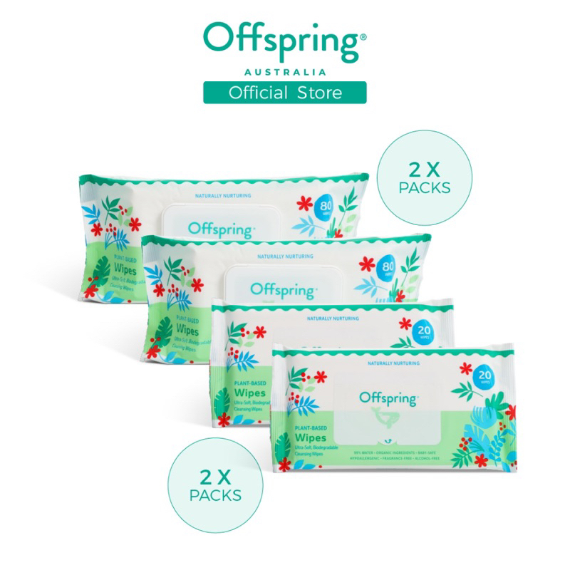 Offspring Plant-Based Baby Wipes (Ready Stock) | Shopee Malaysia