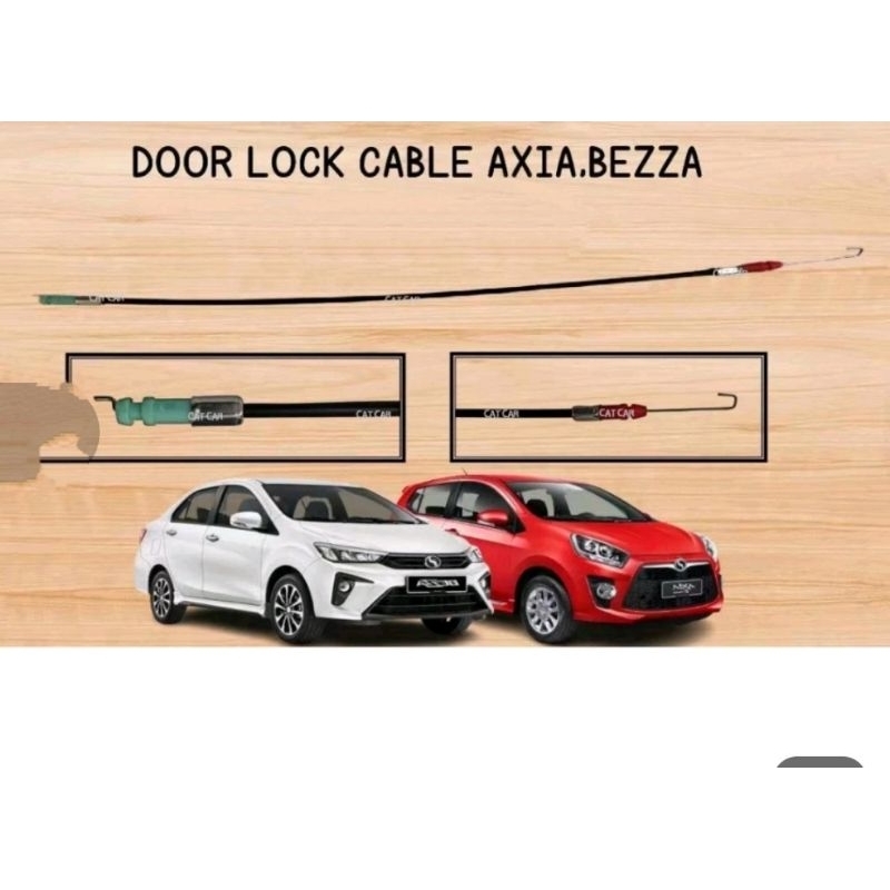 PERODUA AXIA BEZZA DOOR LOCK CABLE LOCKING CABLE | Shopee Malaysia