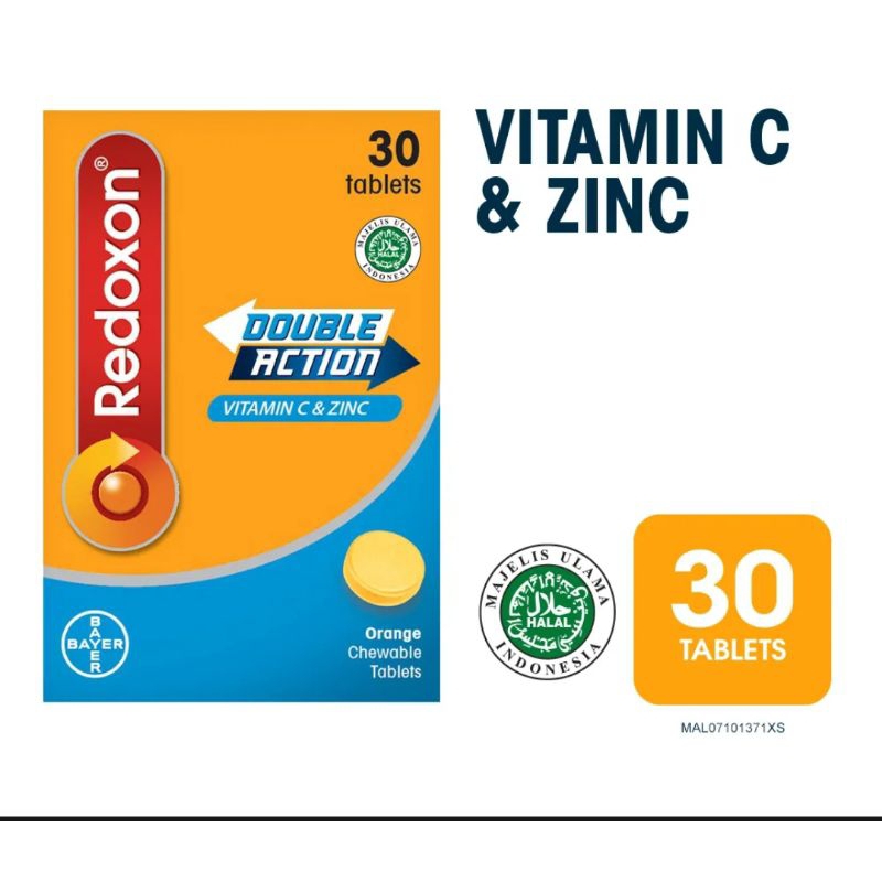 Redoxon Double Action Chewable Tablets(30's) 👉Exp:1/25 | Shopee Malaysia