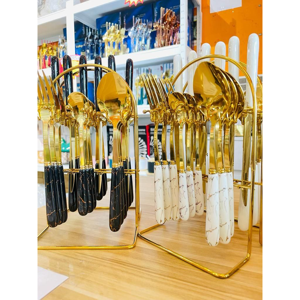 24 cutlery set 24 pcs stainless steel cutlery Spoon & fork Cutlery ...
