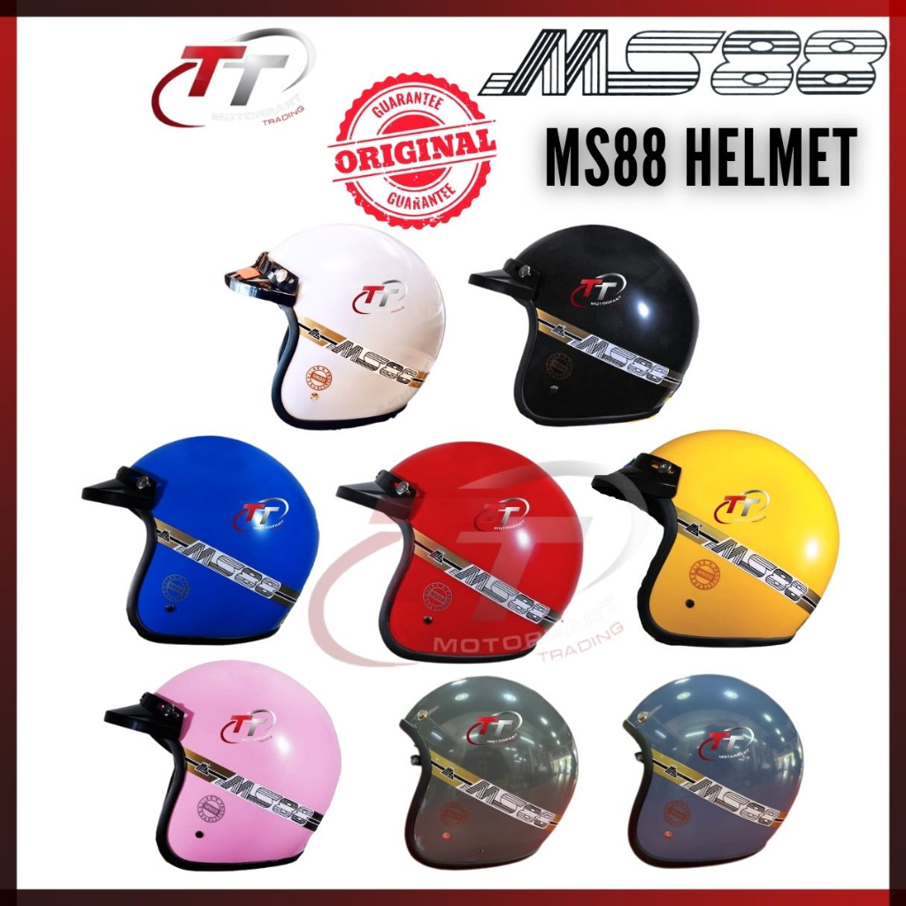 MS88 MS 88 White Black Yellow Red Nano Blue Grey Helmet Double D-Ring ...
