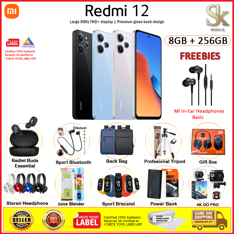 Redmi 12 Smartphone | 8GB RAM + 256GB ROM | 1 Year Warranty by Xiaomi ...