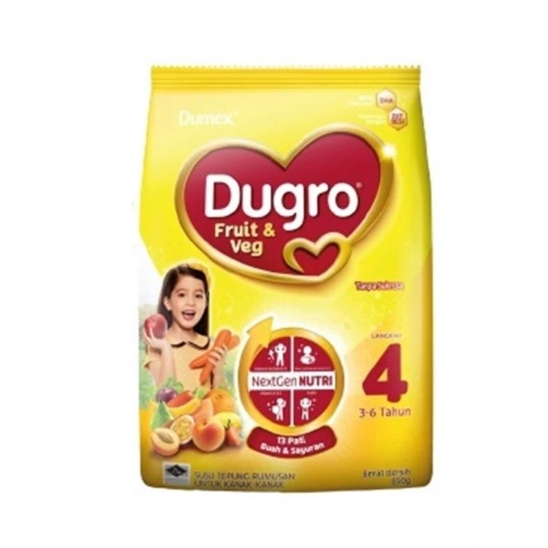 Dumex Dugro Fruit And Veg Step 4 (3-6 Tahun) 850g | Shopee Malaysia