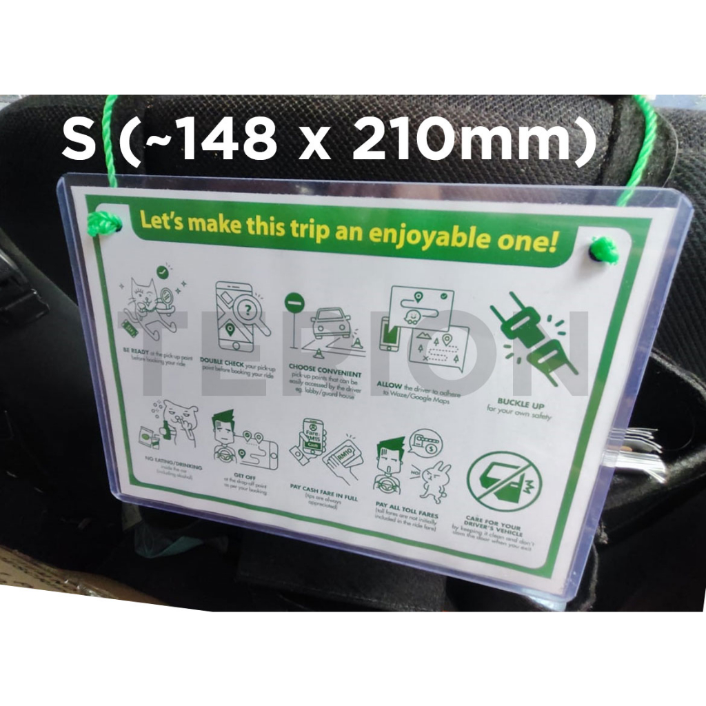 Ehailing Rider Guide Sign (Dacsee Mula Mycar etc) | Shopee Malaysia