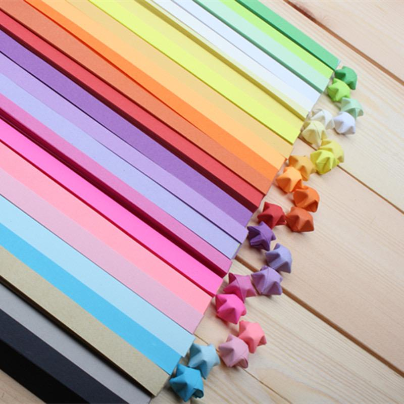 *READY STOCK* Lucky star Rainbow Origami Paper colorful star paper ...