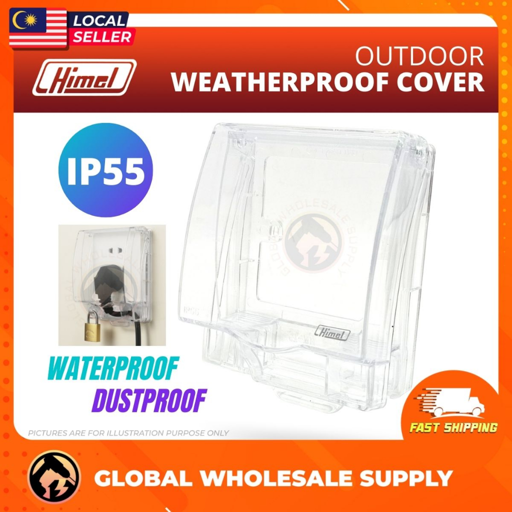 HIMEL IP55 Outdoor Weatherproof Cover Socket Single Socket Waterproof ...