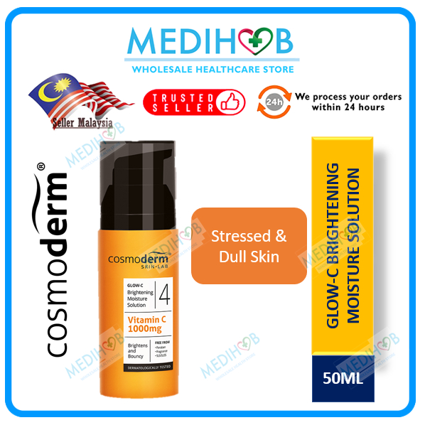 Cosmoderm Glow-C Brightening Moisture Solution 50ml (Vitamin C) (EXP07 ...