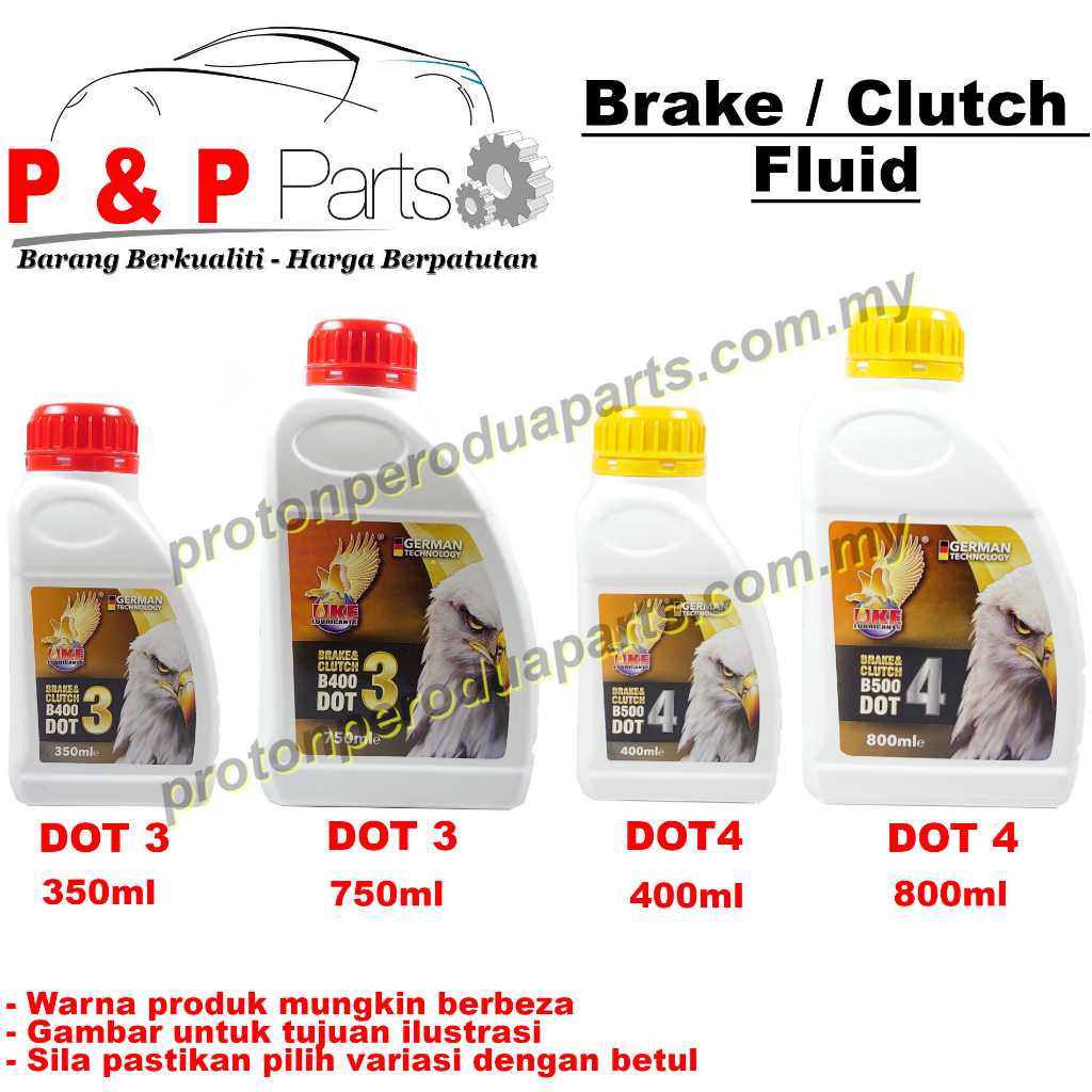 Brake Oil Dot 3 Dot 4 Minyak Brek Dot3 Dot4 Brake Clutch Oil Fluid ...