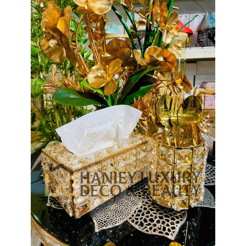 Luxury Crystal Tissue Box/ Paper Towel Crystal Storage Box/ Cristal ...