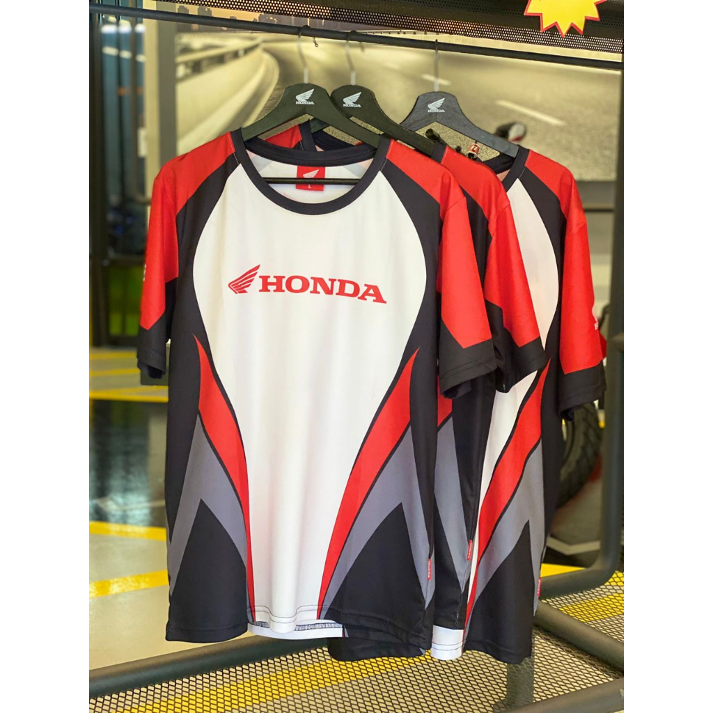 HONDA Merchandise 100% Original Sub Round Neck T-shirt HONDA RACING ...