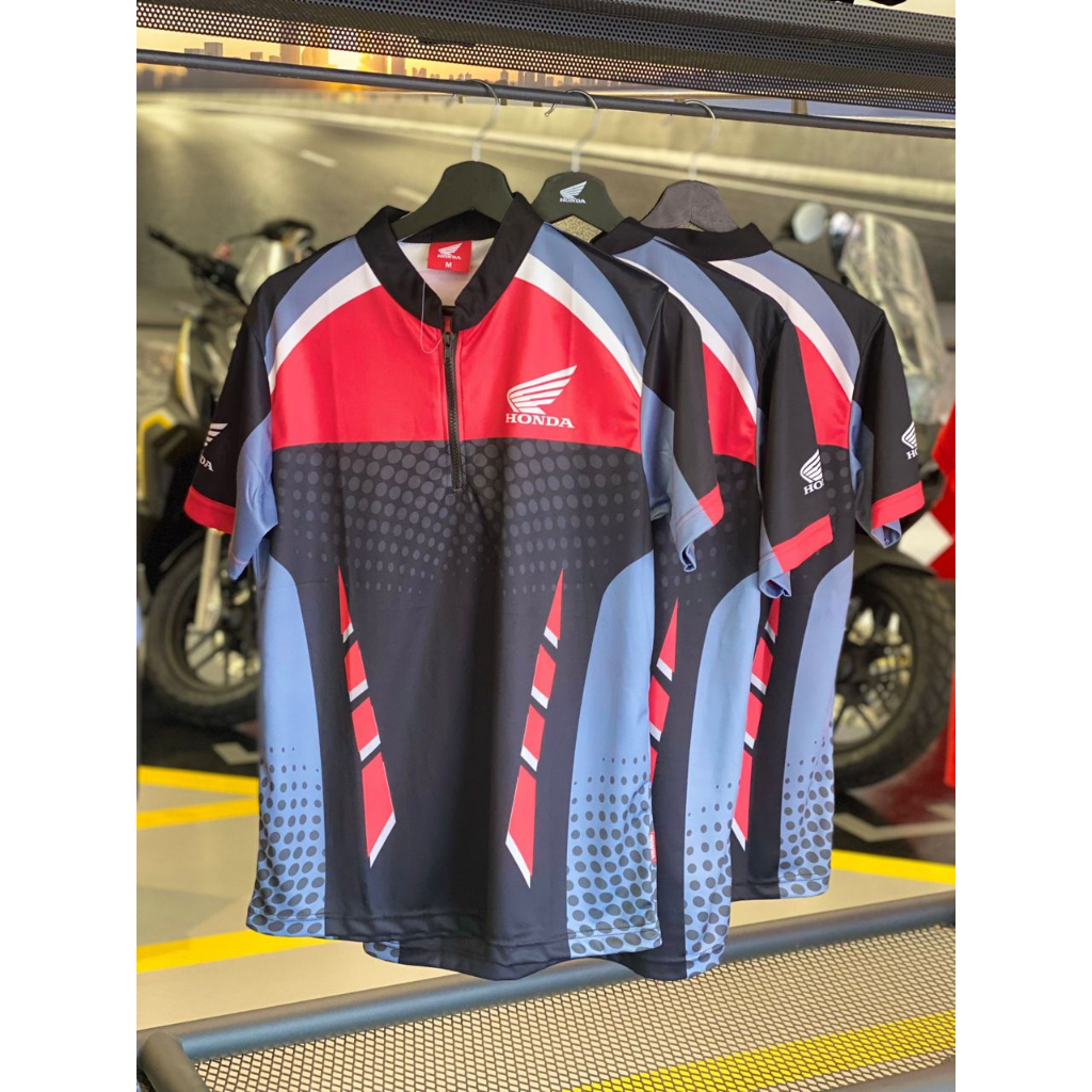 HONDA Merchandise 100% Original Round Neck T-shirt HONDA RACING ...