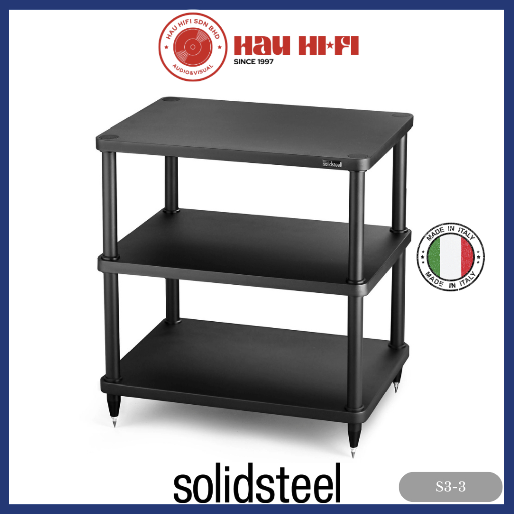 Solidsteel S3-3 Hi-Fi Rack MADE IN ITALY | Shopee Malaysia