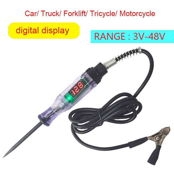 Test Light DC 6-24V Vehicle Car Motor Lori 12V Test Pen Circuit Tester ...