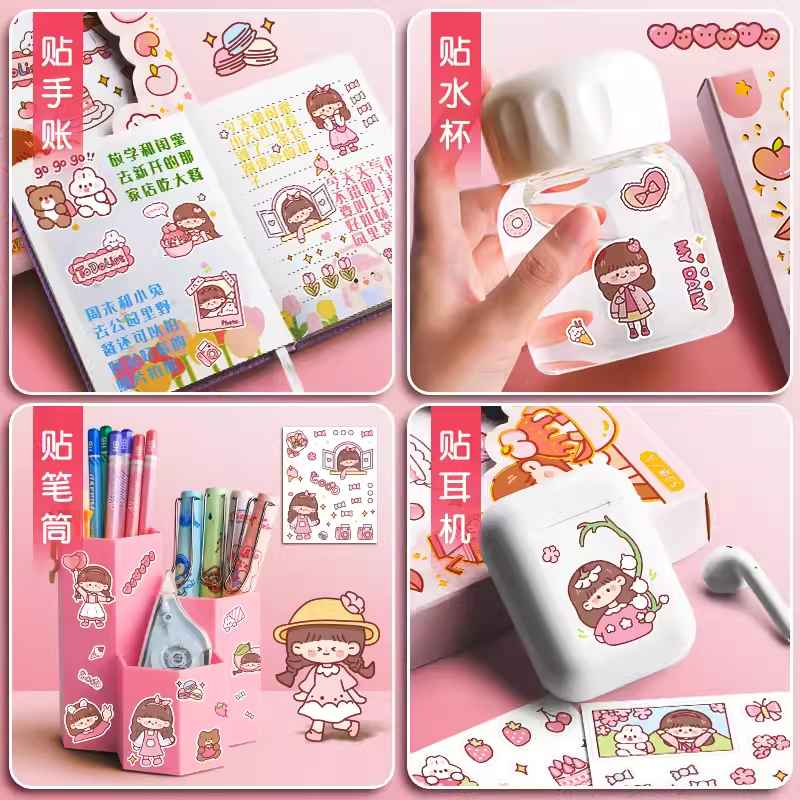 Stiker Buku Tangan untuk Gadis-Notebook Stickers for Girls, Cute ...