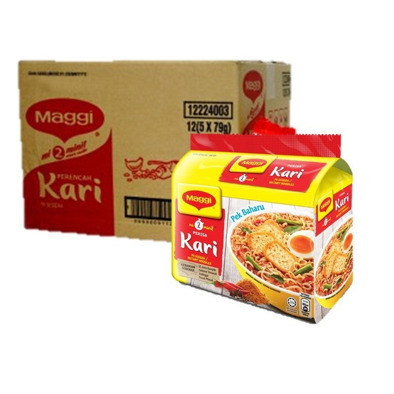 MAGGI inst 2-MINN Curry 5 's x79g x 12 (12 Units Per Carton) | Shopee ...